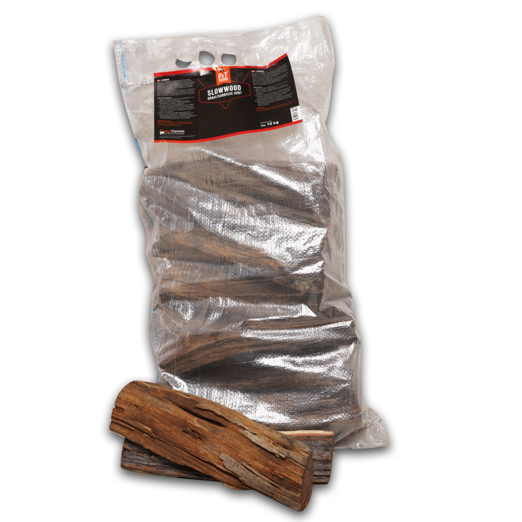 Pitmaster Braaihout zak 10 kilo (slowWood) Barbecuehout - Houtskool ...